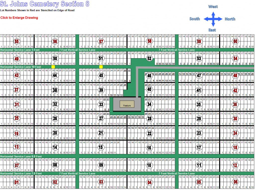 Cemetery Maps | Saint John's Cemetery Omaha